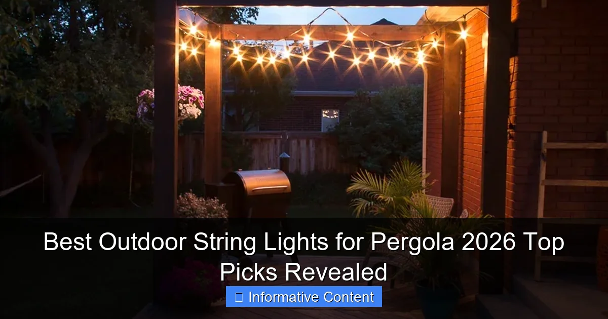 Best Outdoor String Lights for Pergola 2026 Top Picks Revealed ...