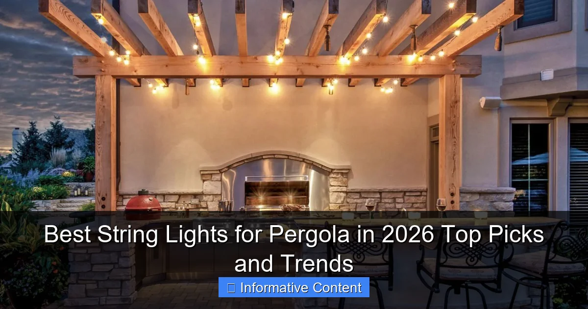 Best String Lights for Pergola in 2026 Top Picks and Trends ...