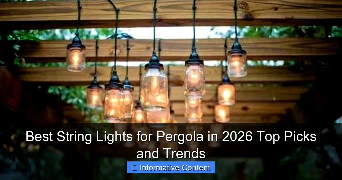 Best String Lights for Pergola in 2026 Top Picks and Trends ...