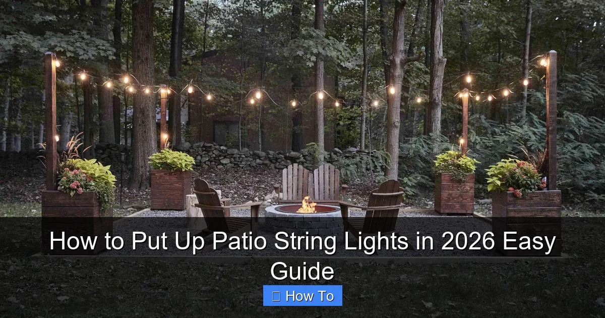 How to Put Up Patio String Lights in 2026 Easy Guide - homeofstrings.com