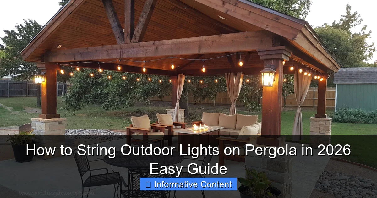 How to String Outdoor Lights on Pergola in 2026 Easy Guide ...