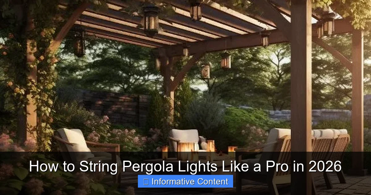 How to String Pergola Lights Like a Pro in 2026 - homeofstrings.com