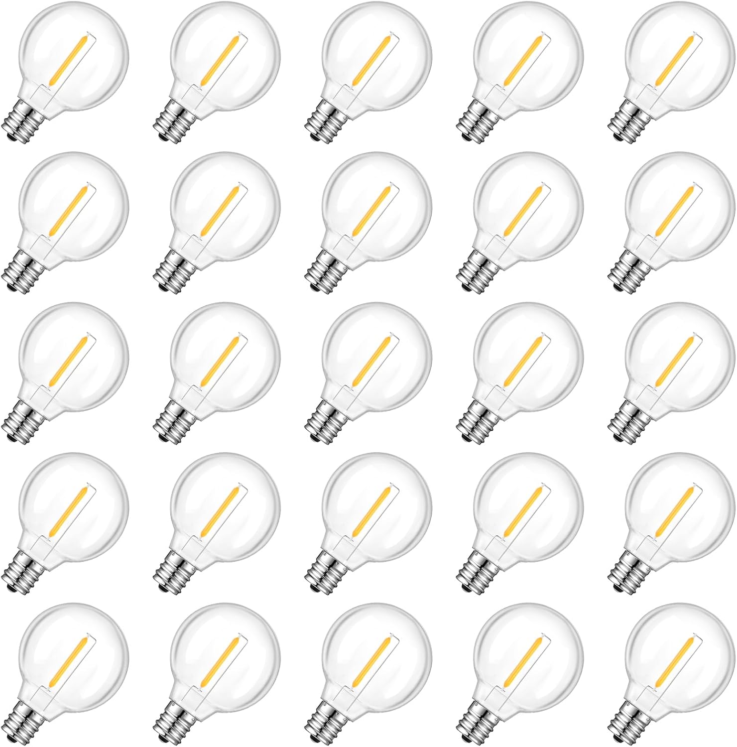 25 Pack G40 LED Bulbs Review 2026: Best Waterproof Outdoor Globe Lights ...